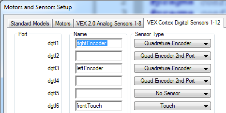 Configuring the Robot