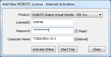 Virtual Worlds - Activation