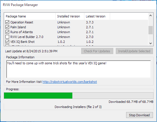 Virtual Worlds - Installing Level Packs